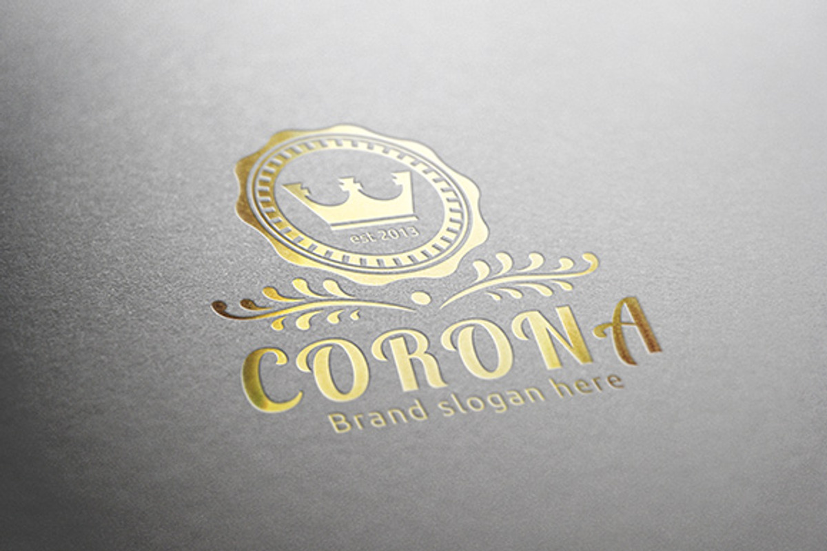 Corona Crest Logo, a Branding & Logo Template by WheelieMonkey