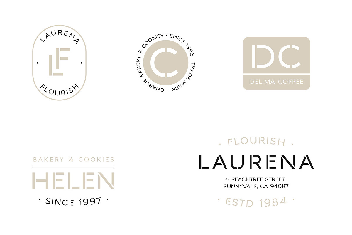 Darbots - Modern Stencil Sans Serif, a Sans Serif Font by Craft Supply Co.