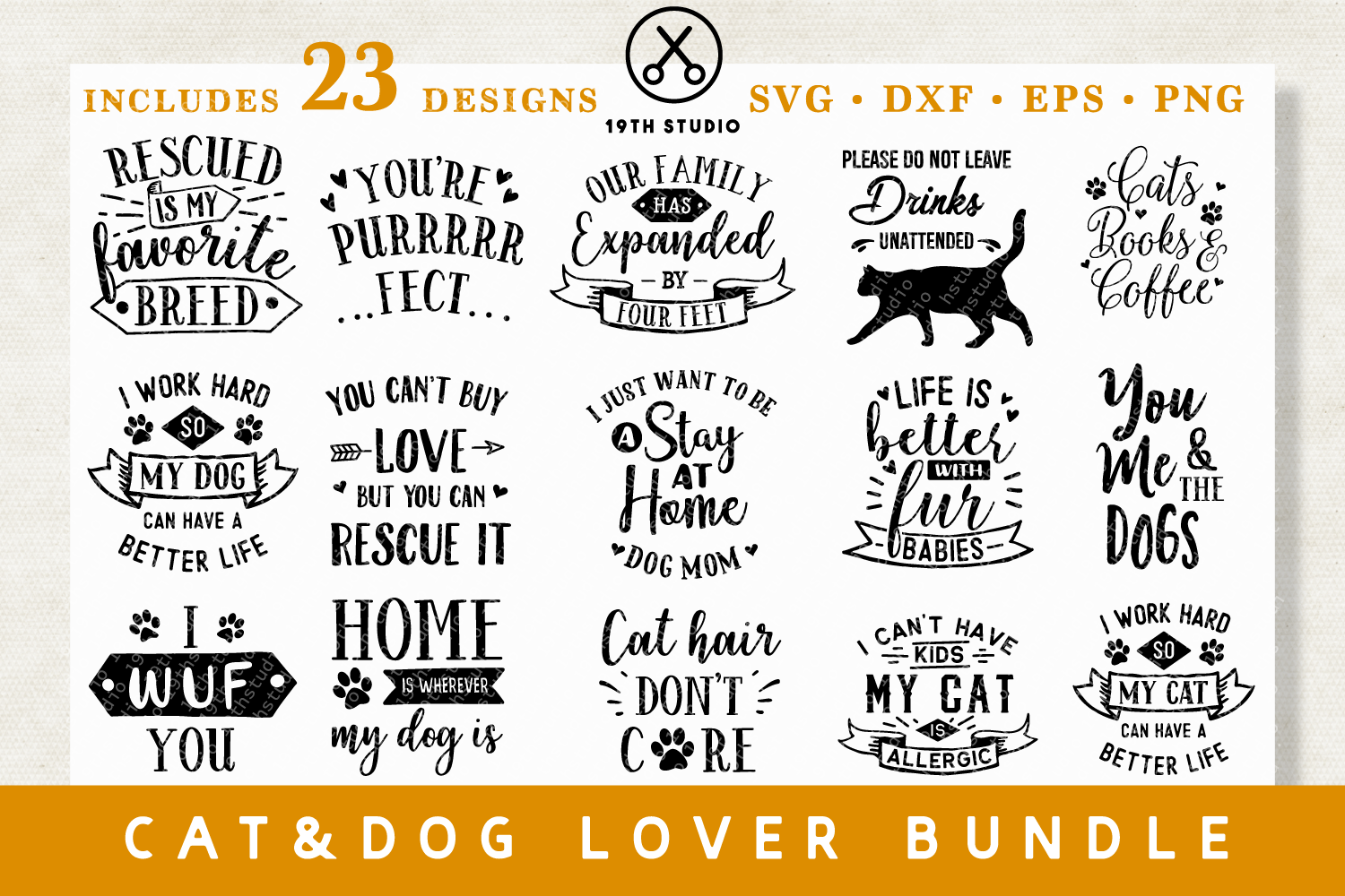 Pet SVG Bundle | MB25, an Illustration by Craft House SVG
