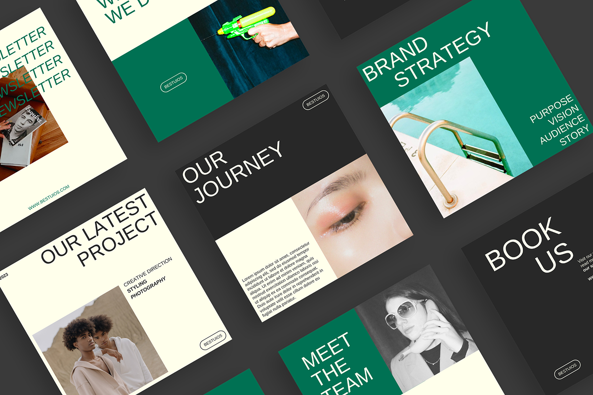 Instagram post and story template