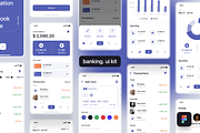 Banking. ui kit, an App Template by alievimrax | Creative Market