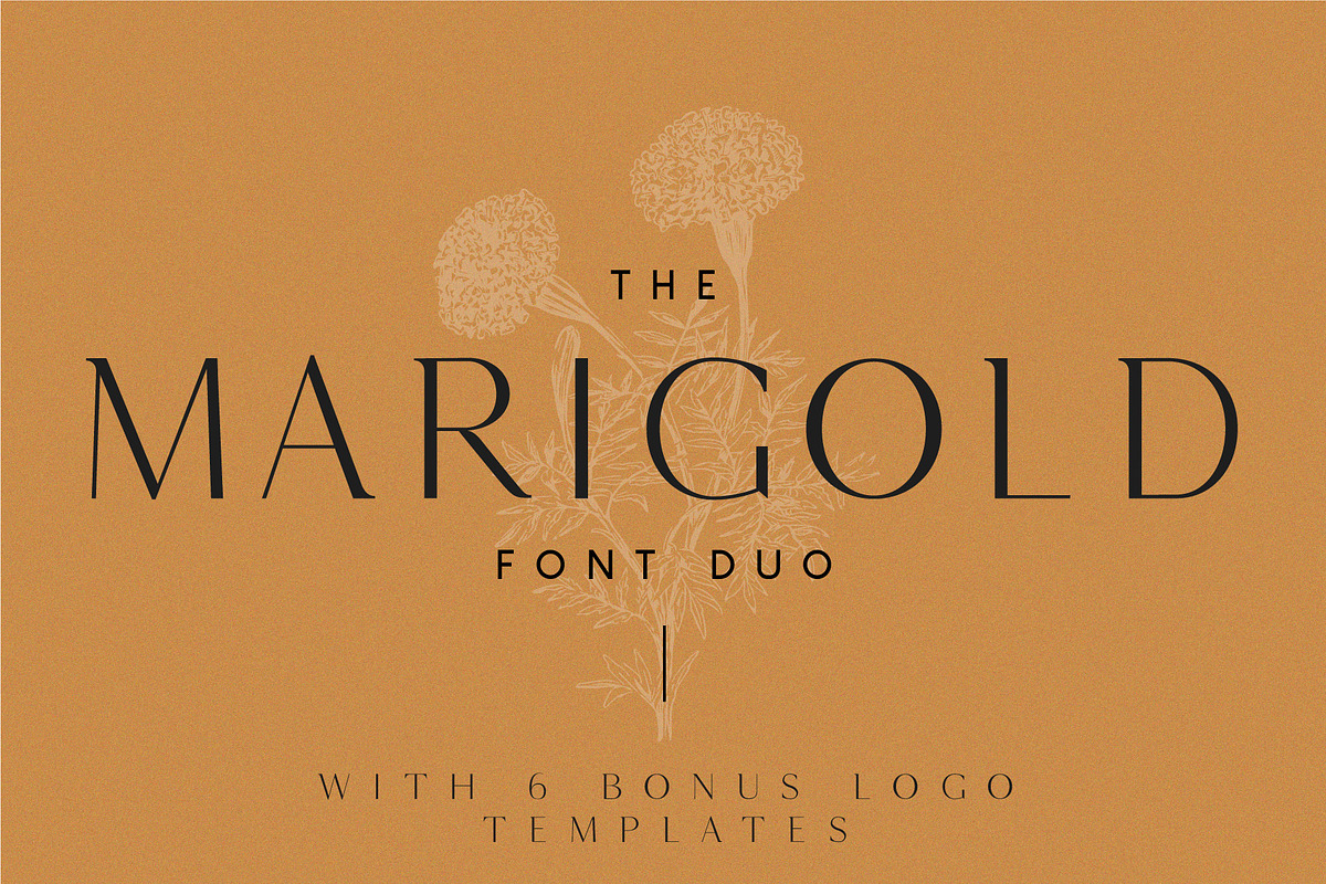 Marigold - Font duo and logo set, a Serif Font by Tropical Type