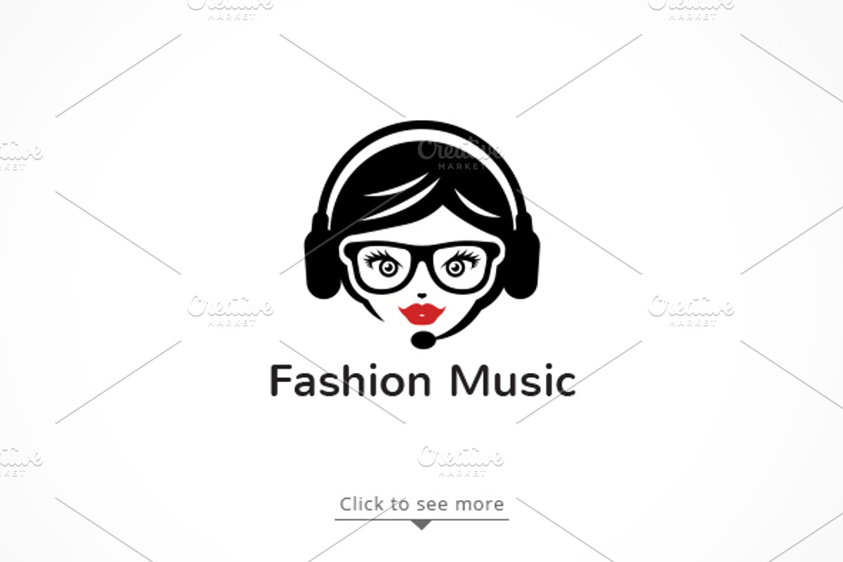 Fashion Music logo design, a Branding & Logo Template by Manudesign