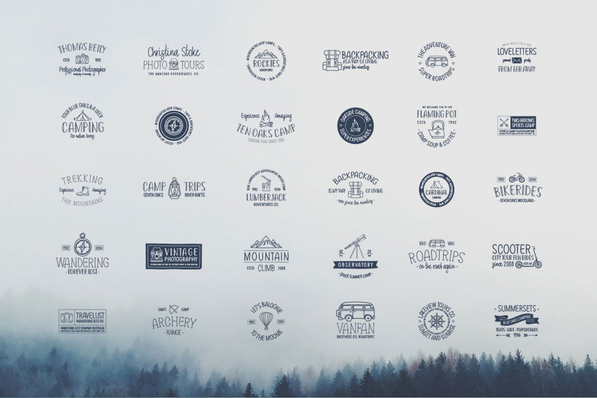 Outdoor Adventurers Graphics Bundle, a Texture Illustration by Graphicdome