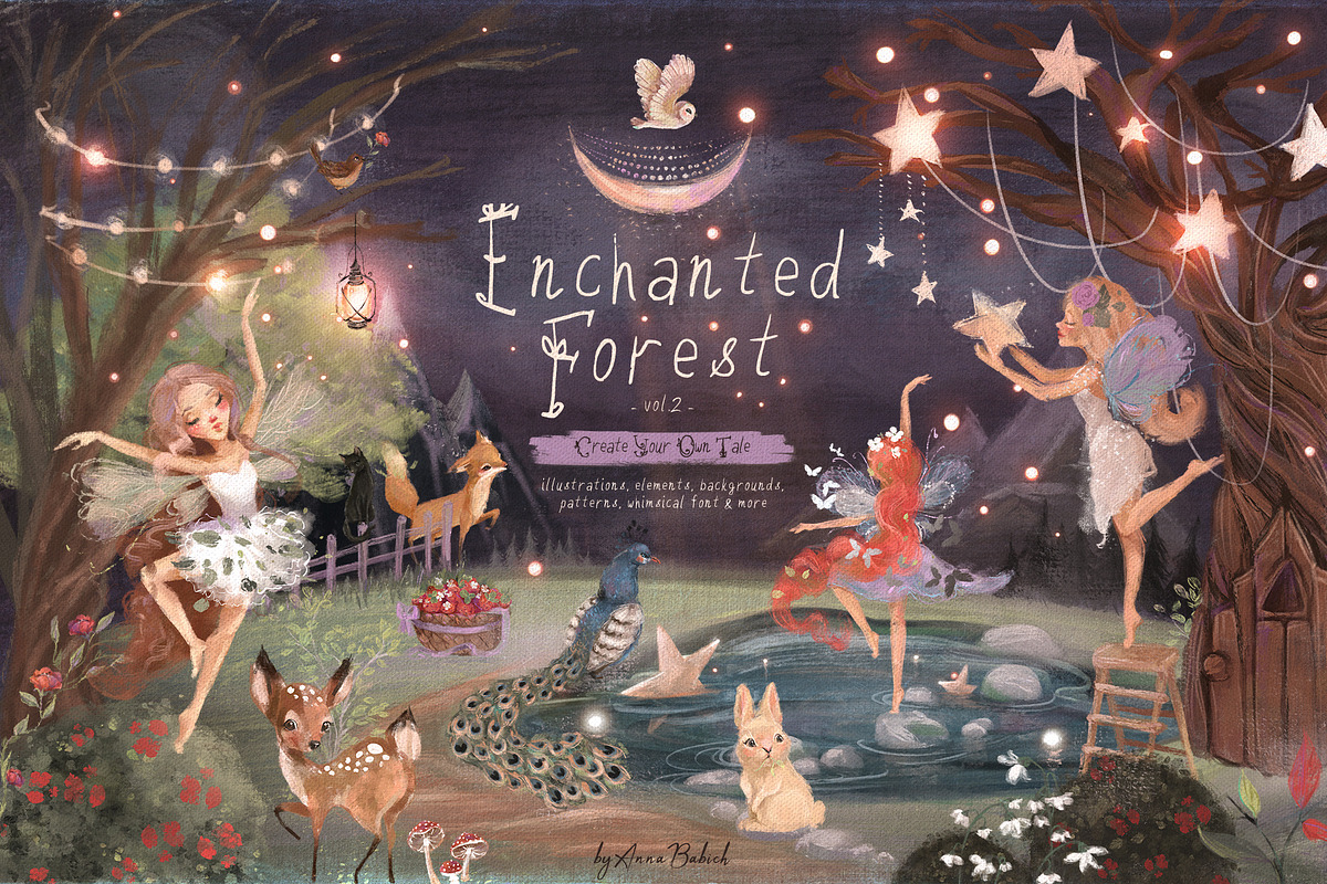 Enchanted Forest Vol.2, an Animal Illustration by Anna Babich