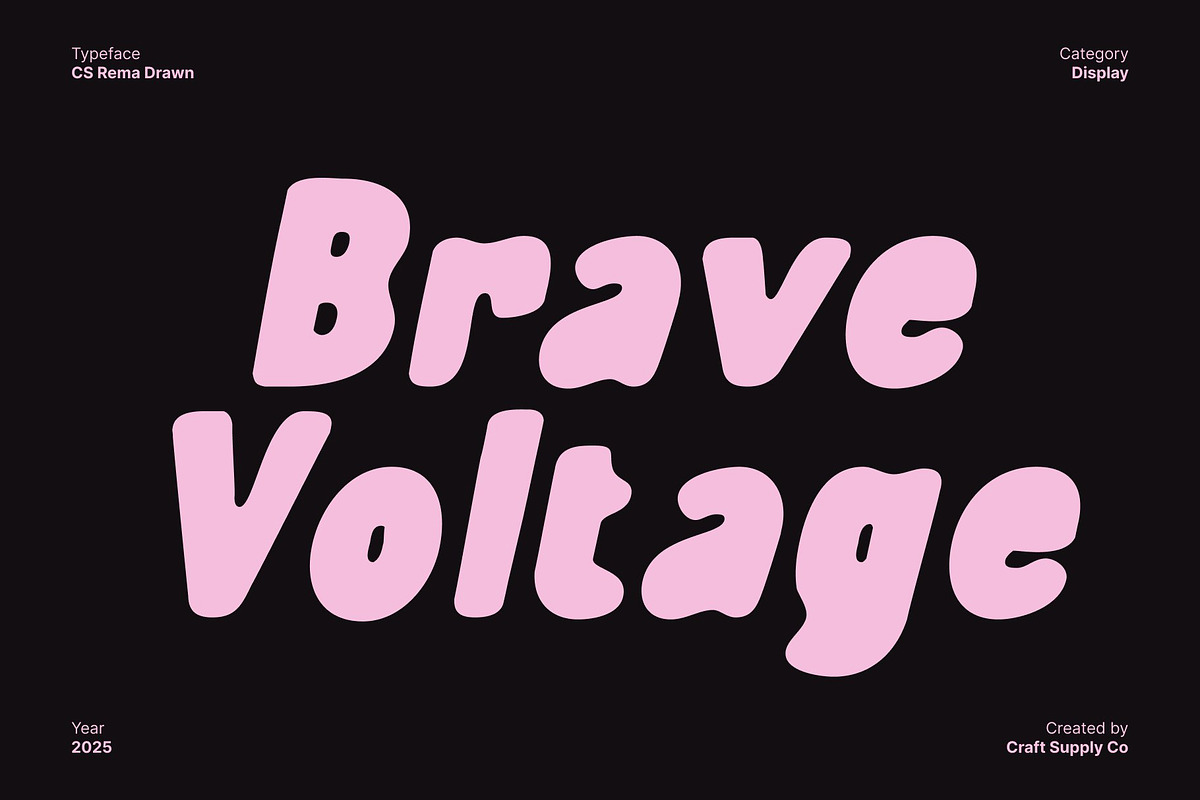 CS Rema Drawn – Fun Display Font