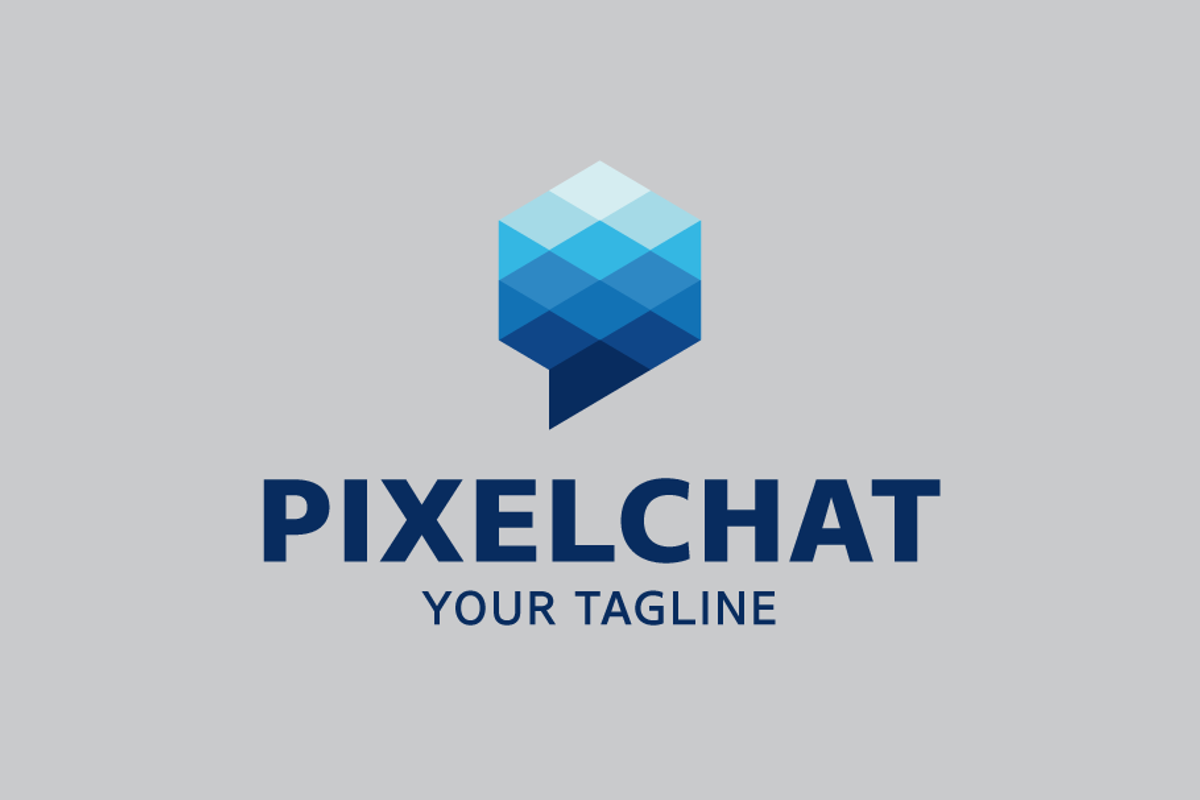 Pixel Chat Logo, a Branding & Logo Template by brandphant