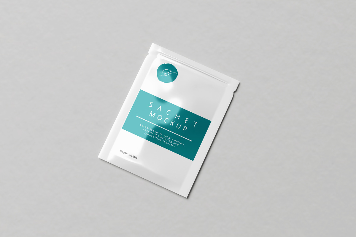 POUCH SACHET MOCKUP, a Cups & Container Mockup by Graphic_world89