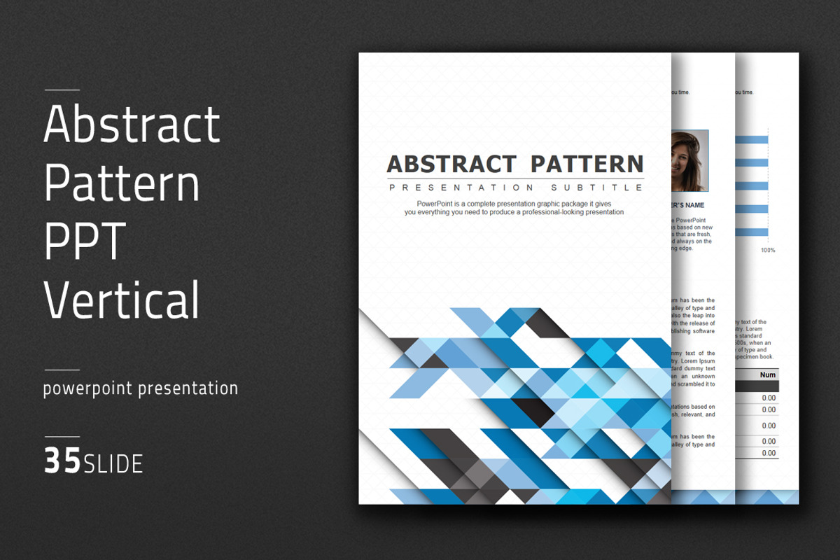 Abstract Pattern PPT Vertical, a Presentation Template by GoodPello