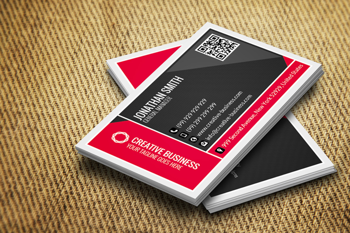 Corporate Business Card CM051, a Business Card Template by annozio