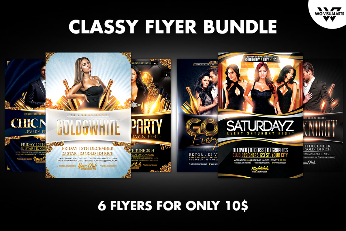 CLASSY Flyer Bundle, a Flyer Template by WG DESIGN