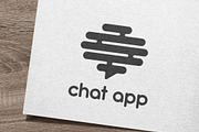 Chat App Logo, a Branding & Logo Template by IKarGraphics
