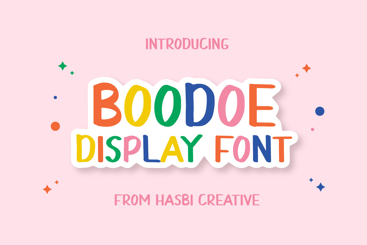 Boodoe Display Playful Font, a Handwritten Font by Hasbi Creative