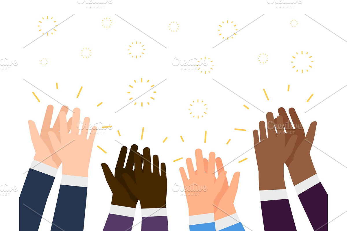 Applause flat illustration, a Background Graphic by Valerie Bodnar ...