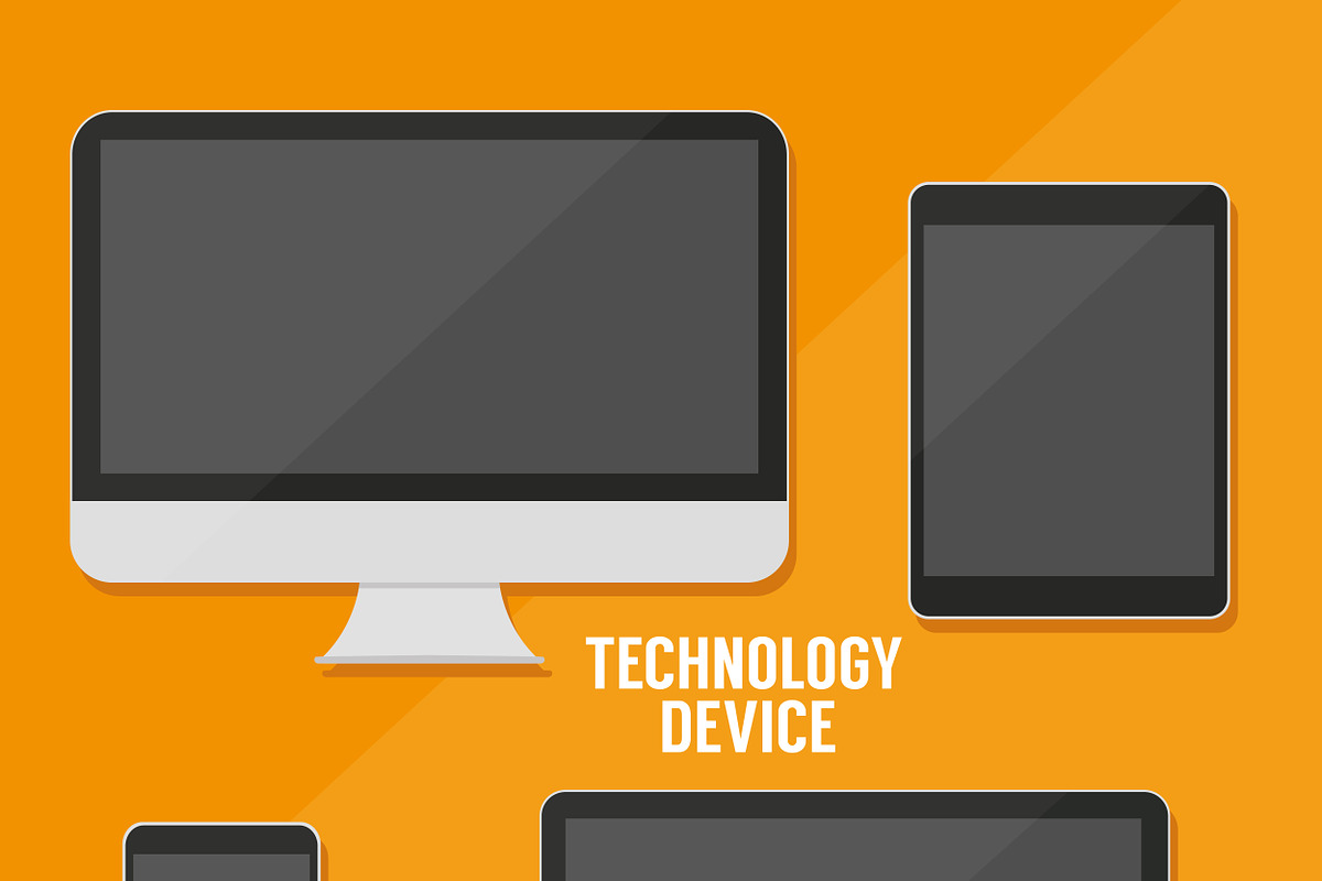 Modern technology device, a Technology Illustration by Drum-magic