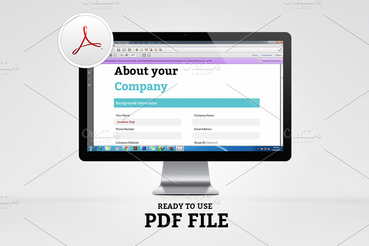 App Design Questionnaire, a Stationery Template by GraphicsEgg