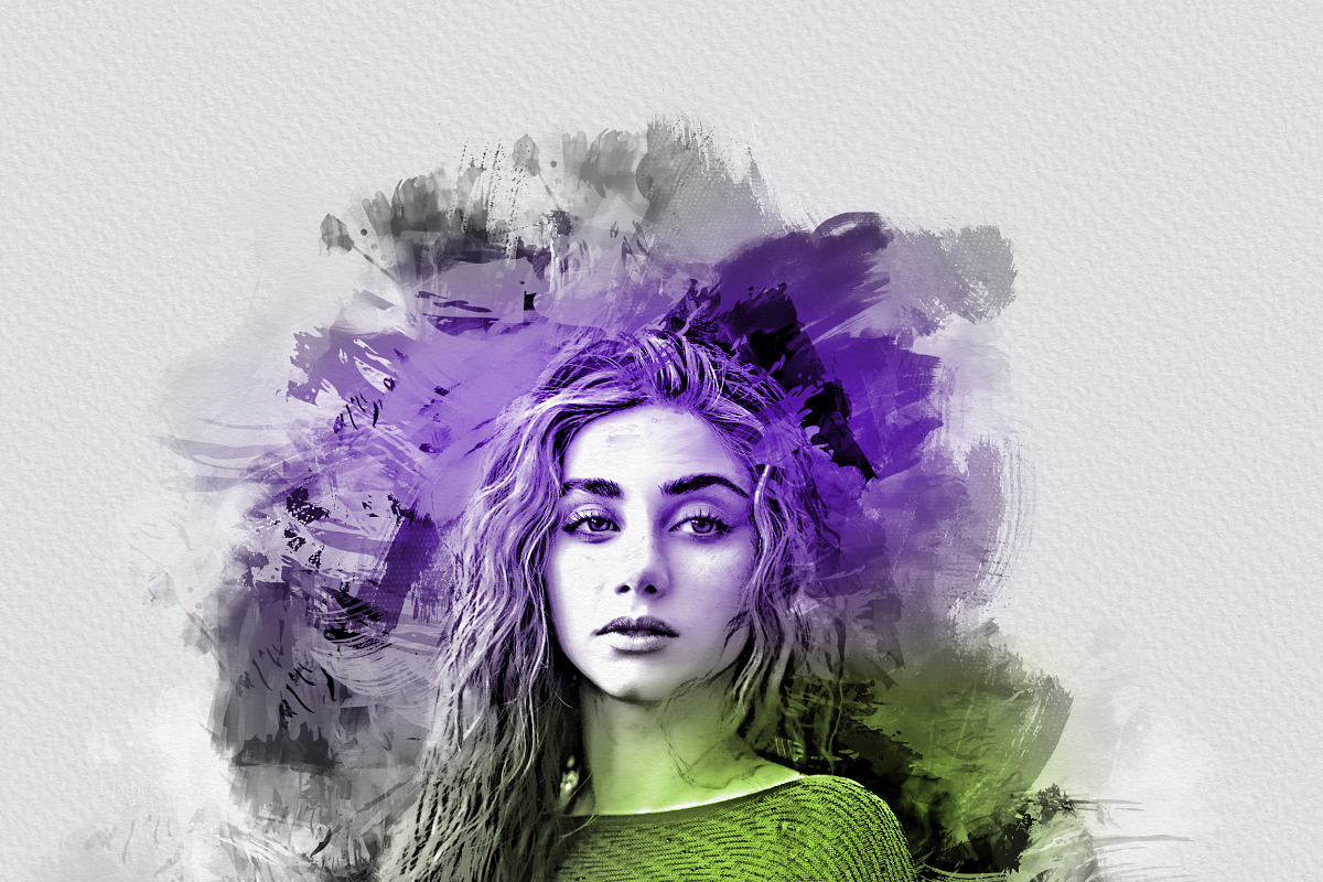 Digital Portrait Photo Effect