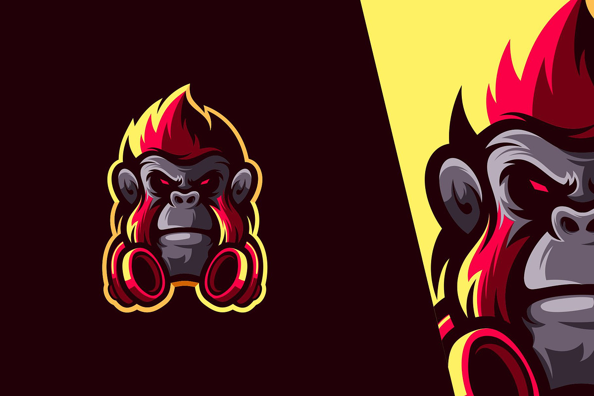 monkey music logo, a Branding & Logo Template by artditiastd | Creative ...