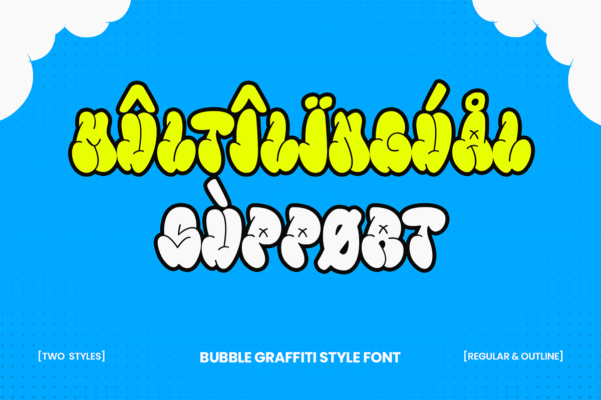 Monsie - Bubble Graffiti Font