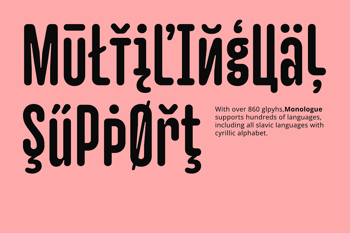 Monologue Rounded, a Sans Serif Font by Halfmoon Type