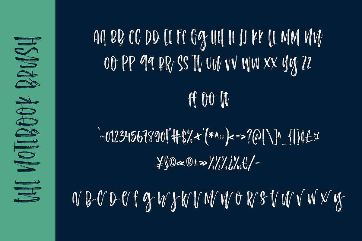 The Notebook Collection Fonts