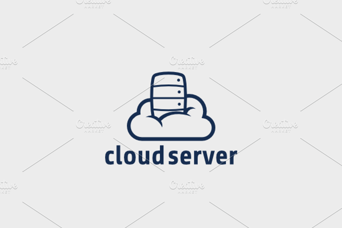 Cloud Server Logo, a Branding & Logo Template by graphicalcium