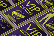 Night Club VIP Pass, a Card Template by Konakchiev | Creative Market