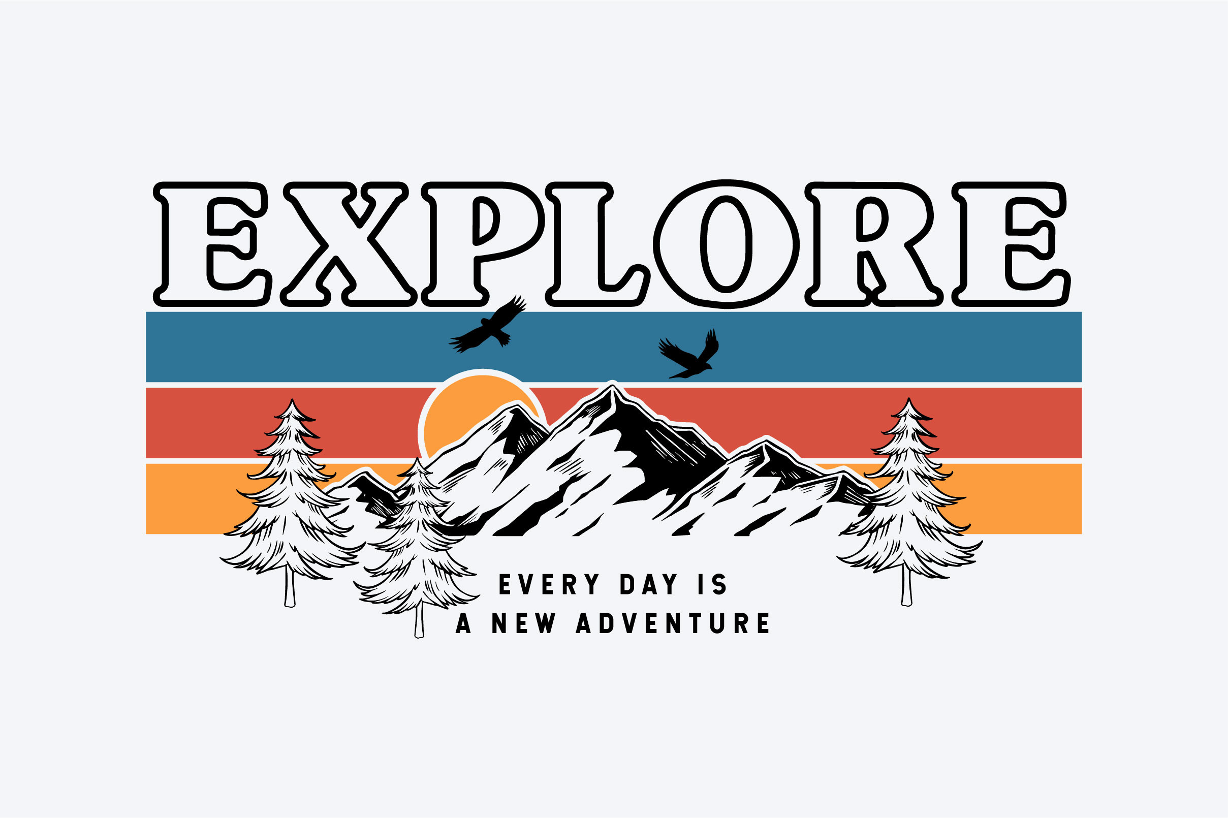 Vector outdoor artwork, an Illustration by cd-design.co