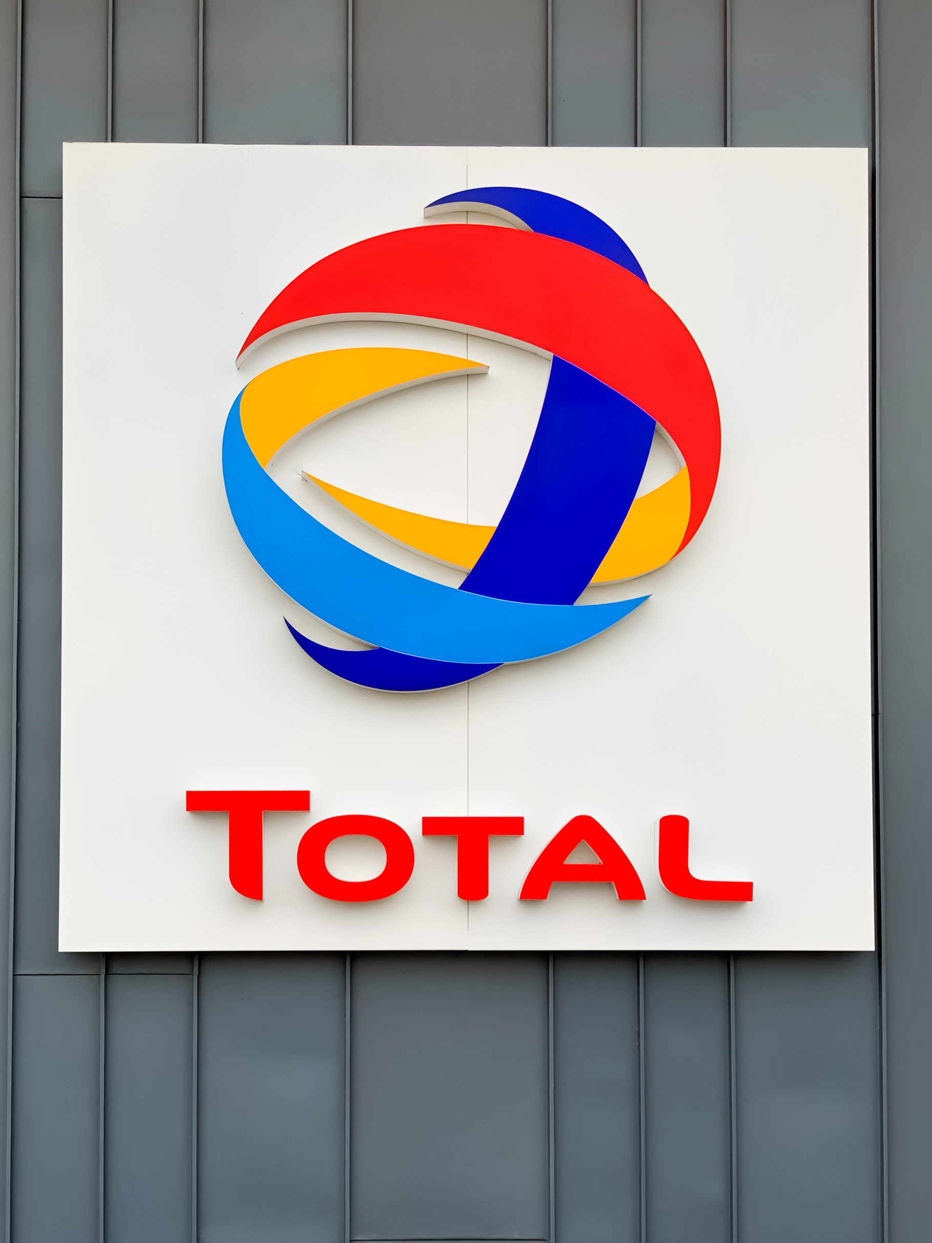 Total logo on its gas service station | Transportation Stock Photos ...