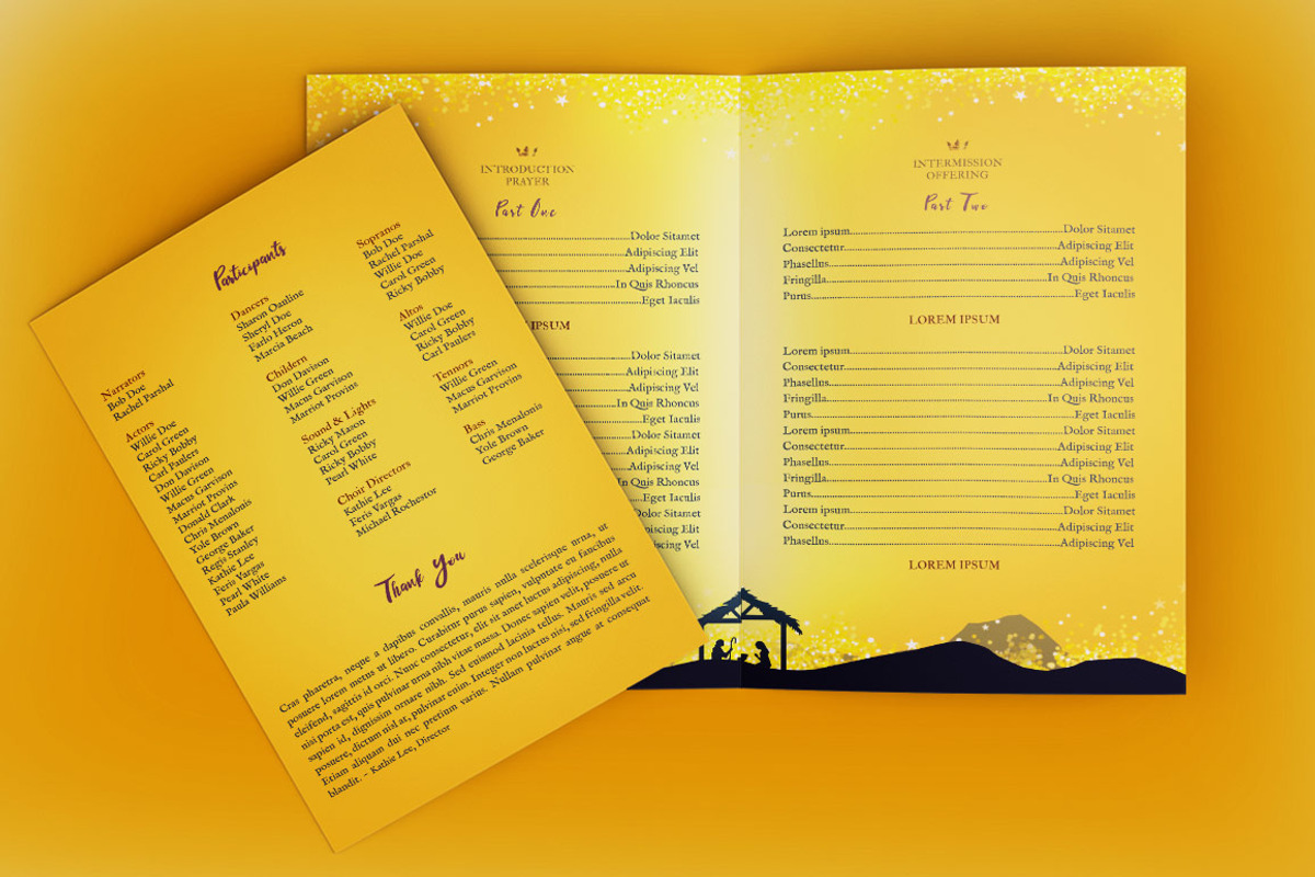 Emmanuel Christmas Program Template, a Templates & Theme by Godserv Designs