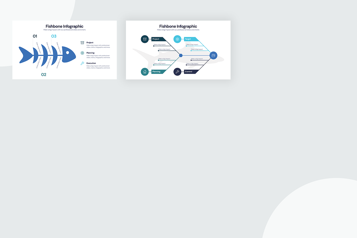 Fishbone Infographics, a Presentation Template by Slidesmash