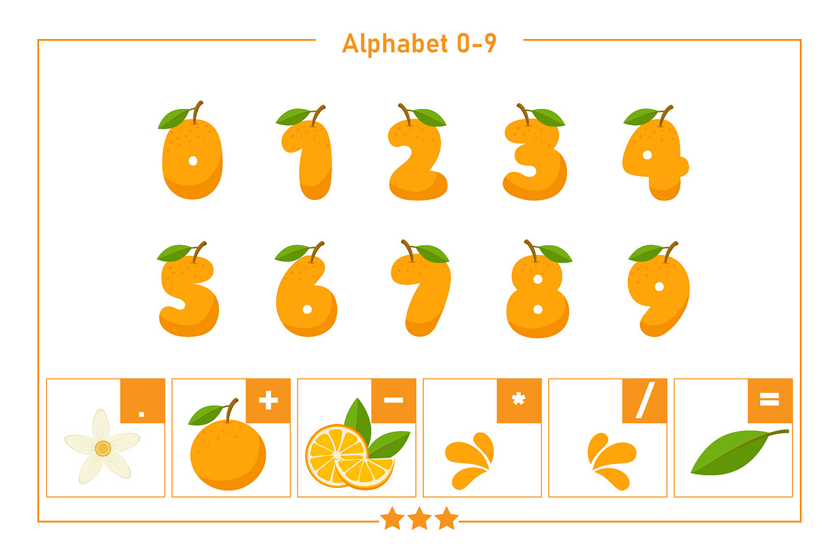 Orange Color font, a Font by Fox7 By Rattana