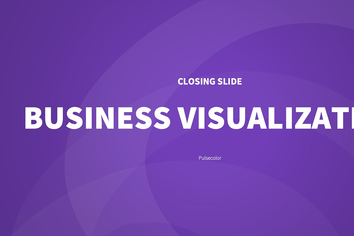 Business Visualization PowerPoint In, a Presentation Template by Pulsecolor