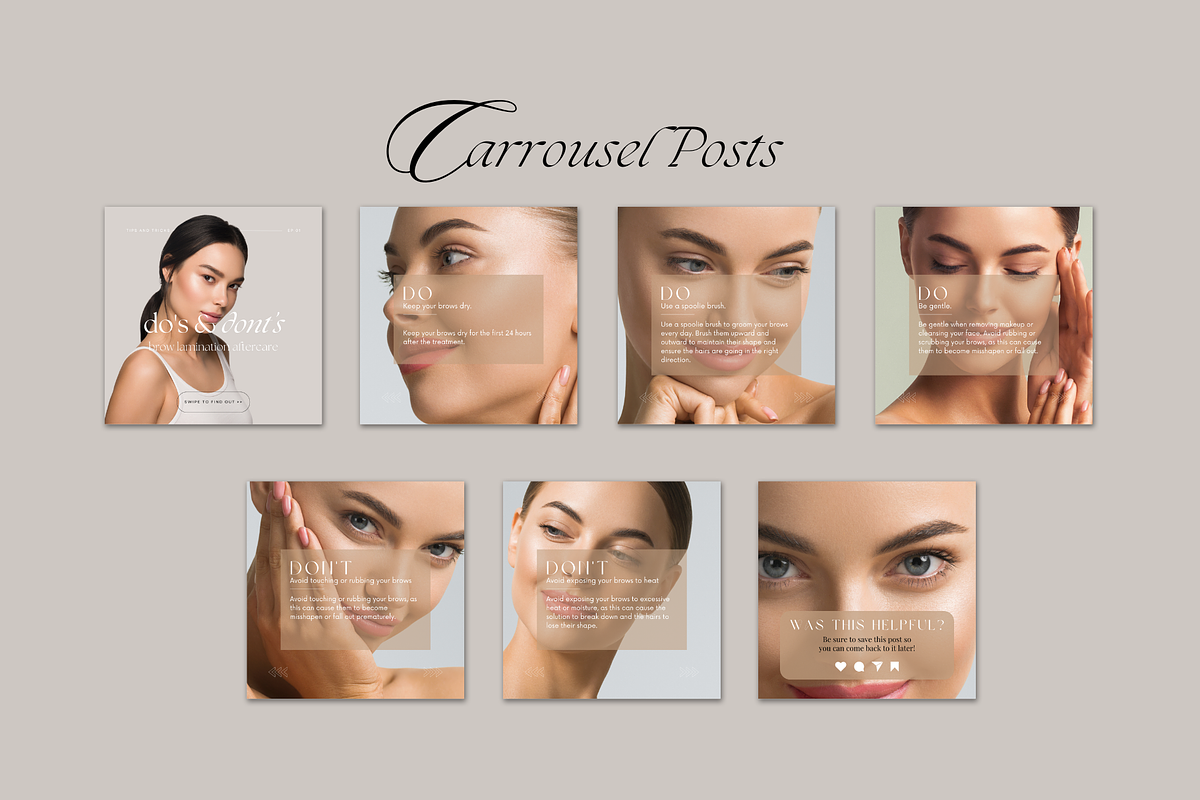 Brow Tech Lamination Canva Templates, a Social Media Template by ...