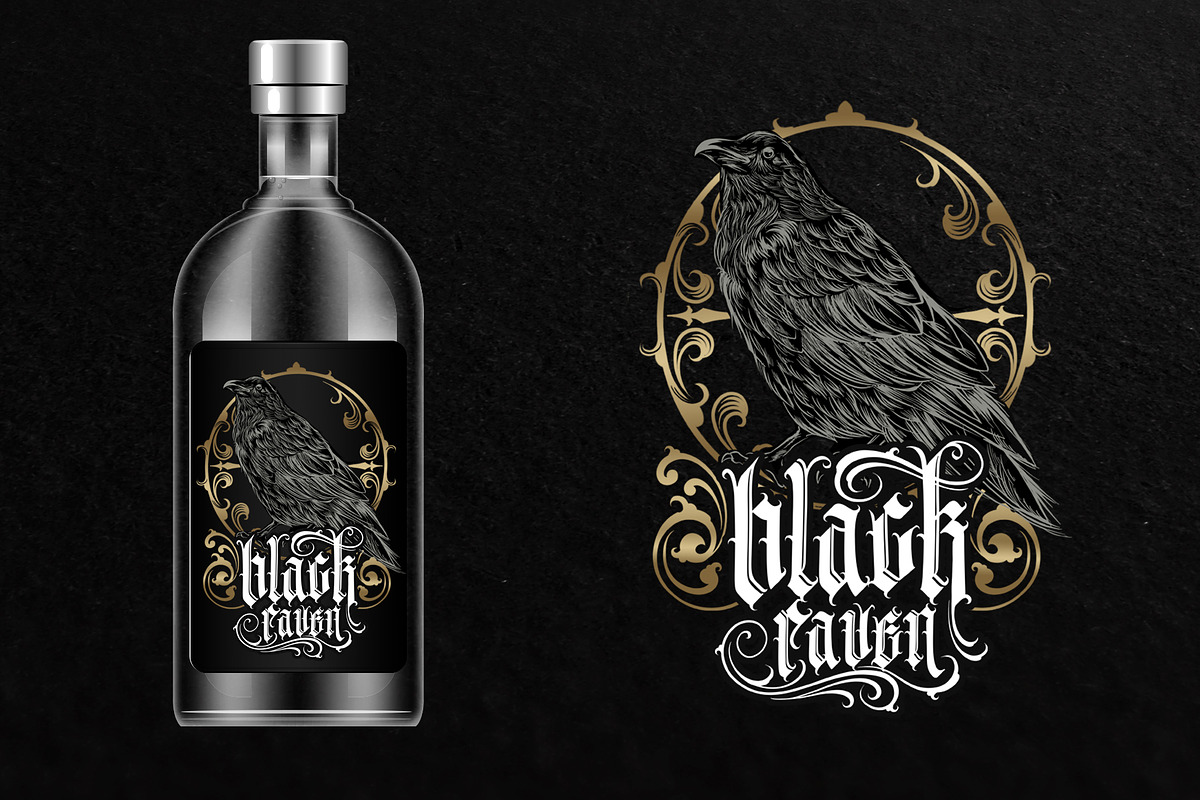 SINNERS FONT + Decorative bonus, a Blackletter Font by dansdesign ...