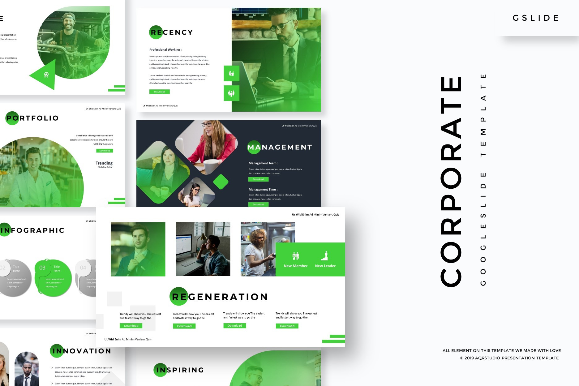 Corporate - Google Slides Template, a Presentation Template by AQR Studio