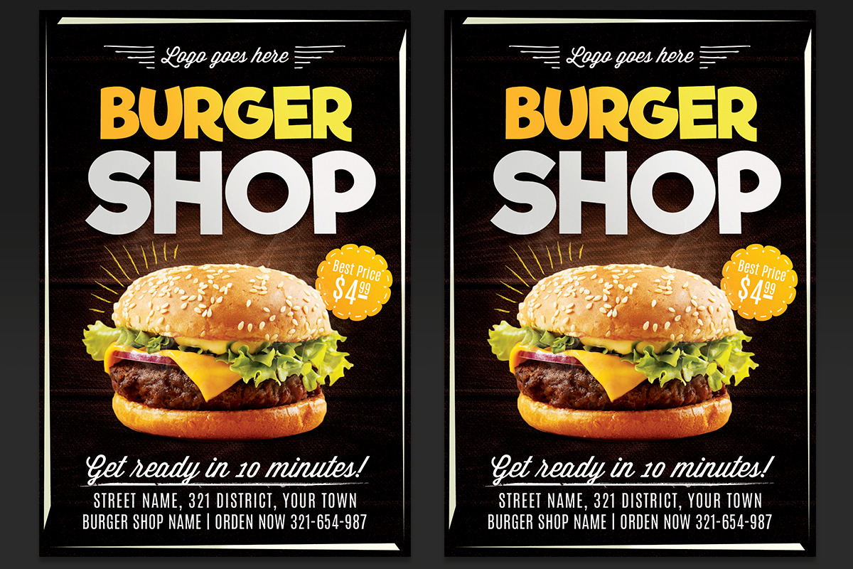 Burger Shop Promotion Flyer PSD, a Flyer Template by designblends@gmail.com