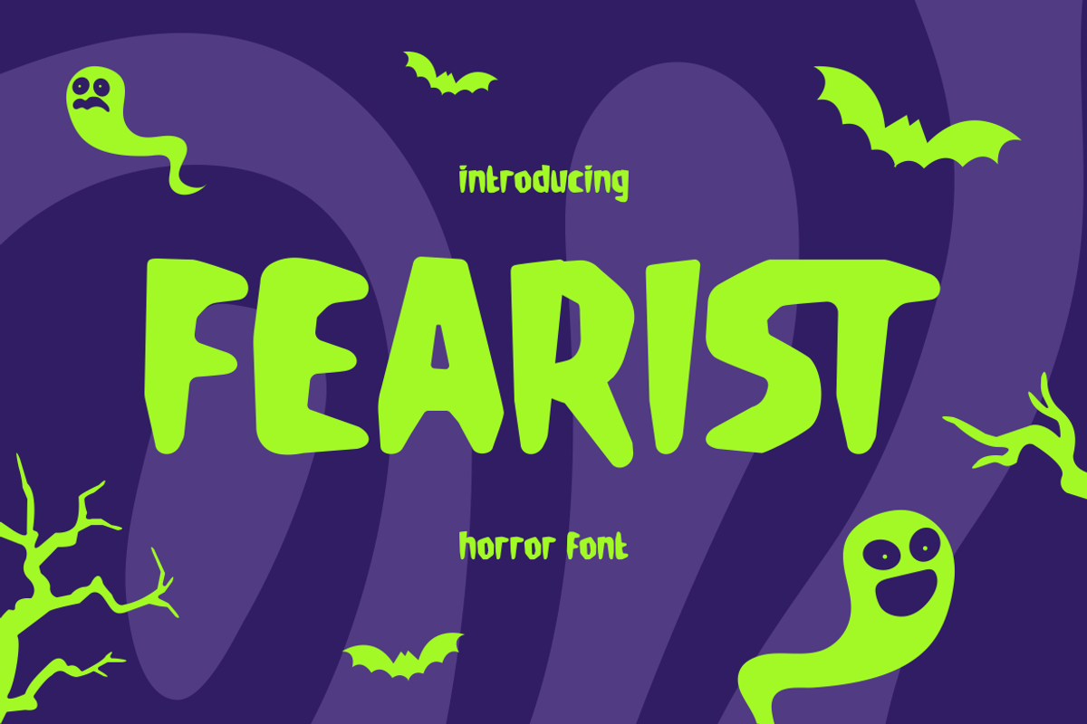 Fearist Abstract Horror Font, a Font by PutraCetol Studio