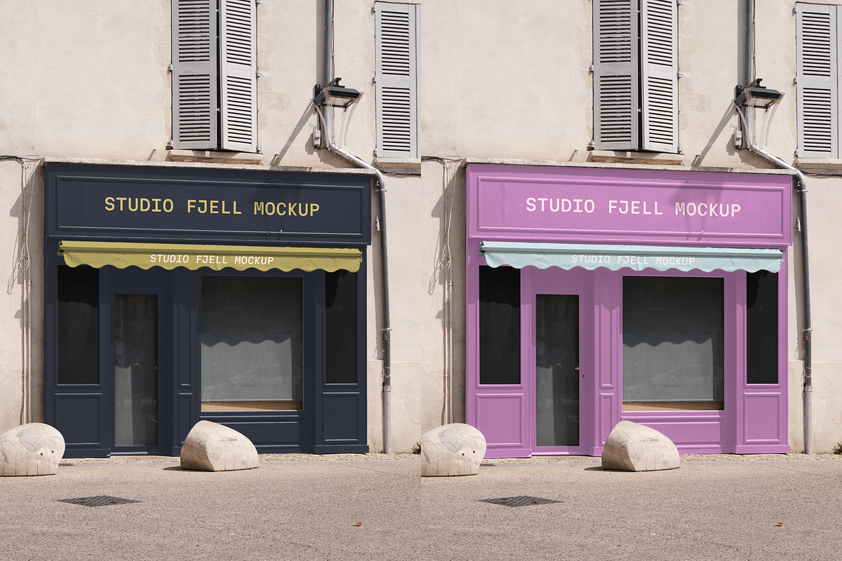 Shop Facade Mockup, an Advertising Mockup by Sander Evers