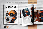 Magazine Print Layout, a Magazine Template by Grkic Creative