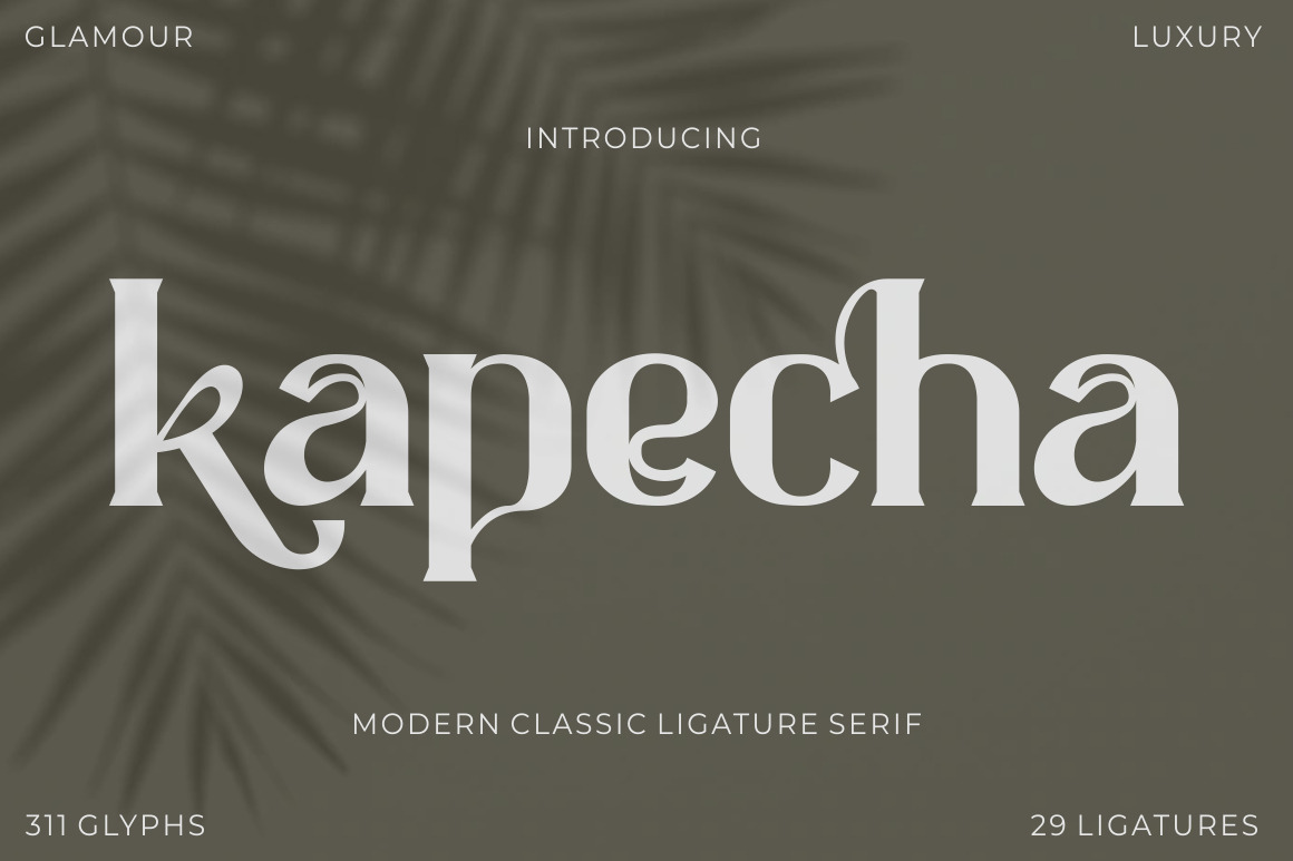 Kapecha - Modern Ligature Serif Font, a Sans Serif Font by PutraCetol Studio