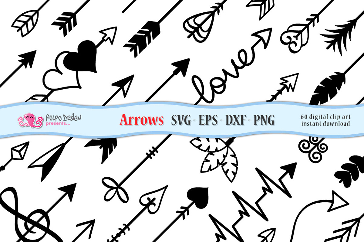 Arrows SVG EPS DXF PNG, an Object Graphic by PolpoDesign