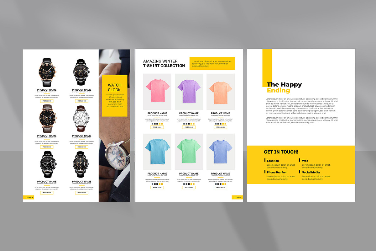 Product Catalog Template Design