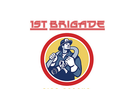 The Brigade Fire Rescue Logo, a Branding & Logo Template by patrimonio