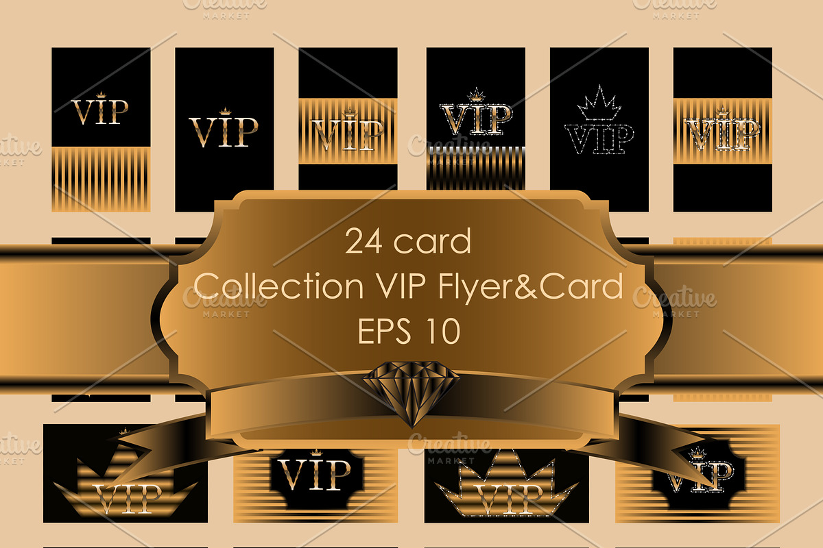 Set VIP Flyers&Card, an Object Graphic by art_kodun | Creative Market