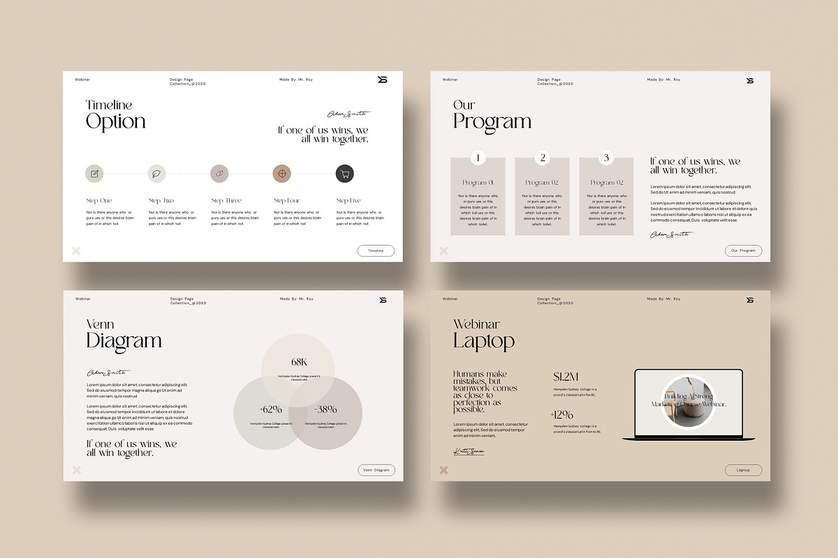 Webinar and Course Slides Template, a Presentation Template by ...