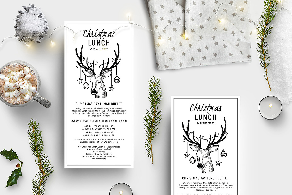 Christmas Menu Vol.2, a Brochure Template by BrandPacks