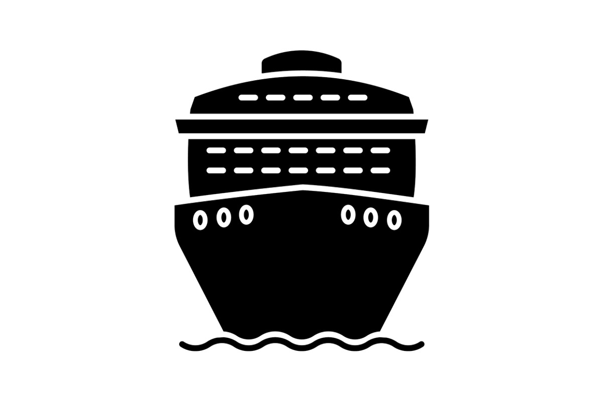 Cruise ship in front view icon, an Outline Icon by IMG visuals icons