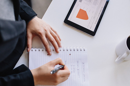 Woman making to do list on diary, a Business Photo by Jacob Lund