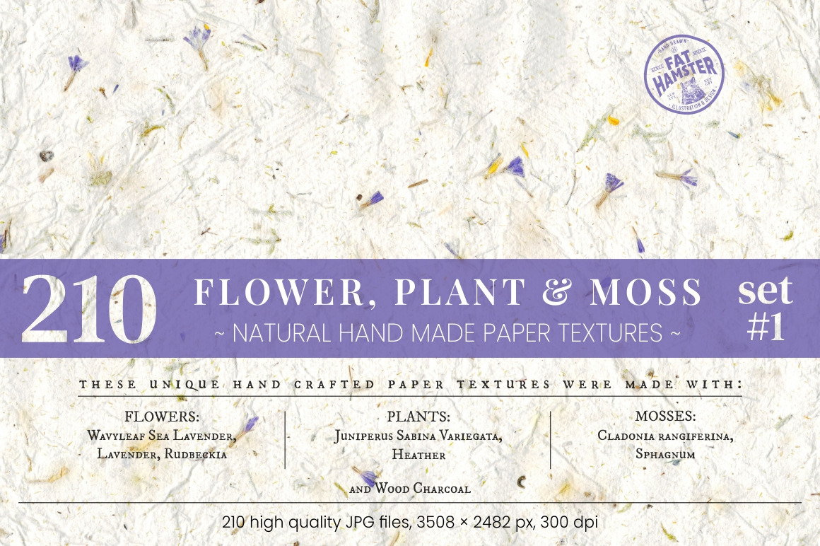 FLOWER, PLANT & MOSS paper textures